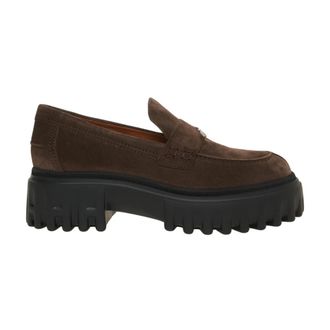 Hogan Elegante Wildledermokassins mit Gummisohle - - Shoes - Damen - Braun - 38 EU