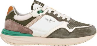 Pepe Jeans London Herren Buster Pro Match M Sneak, Green Khaki Green, 44.5 EU