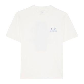 C.P. Company C.p. Company, Homme, Tops, Blanc, Taille: S Tee Shirt 20Cmts143A110579W-103
