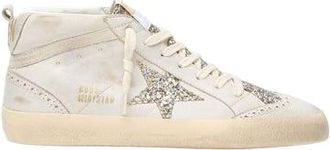 Golden Goose Basket montantes Mid Star avec paillettes et cuir