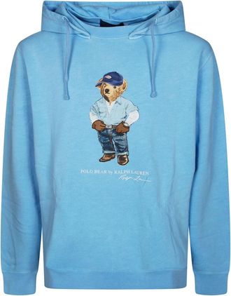 Polo Ralph Lauren Homme, Sweatshirts et sweats &agrave; capuche, Bleu, Taille: M Felpa Sweat &agrave; capuche Orso