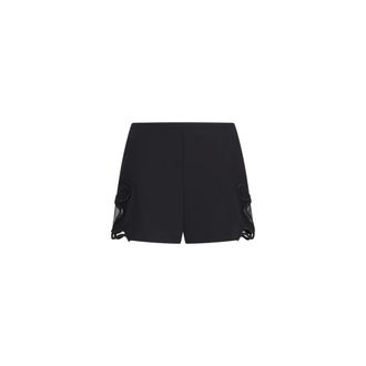 Blumarine Shorts Cady Tecnico - Femme - Shorts - Noir - Taille: 40 FR