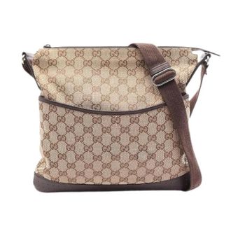 Gucci Pre-owned GG Canvas Leder Schultertasche - - Pre-owned - Damen - Beige - ONE SIZE