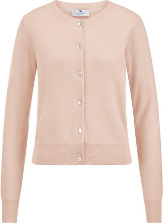 Peter Hahn Strickjacke Rundhals-Ausschnitt Peter Hahn ros&eacute;