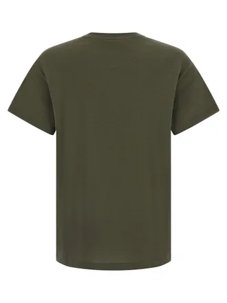 Fendi Stencil-Print Cotton T-shirt - Olive Green