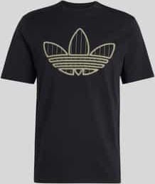 adidas Originals Regular Fit T-Shirt aus reiner Baumwolle Modell TREFOIL INFILL