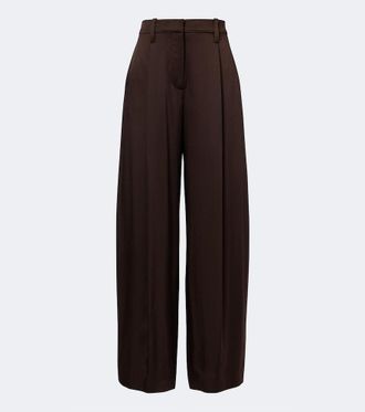 Brunello Cucinelli Pantalon ample Monili en soie