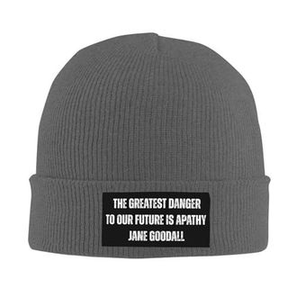 Generic Le Plus Grand Danger Qui Nous Menace Est LApathie. Unisex Bonnet De P&ecirc;cheur &Eacute;pais Bonnets Hiver Classique Skull Cap pour Course &Agrave; Pied Sport Cyclisme