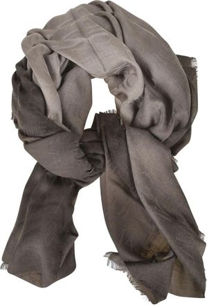 Giorgio Armani Femme, Accessoires, Gris, Taille: ONE Size Logo Scarf