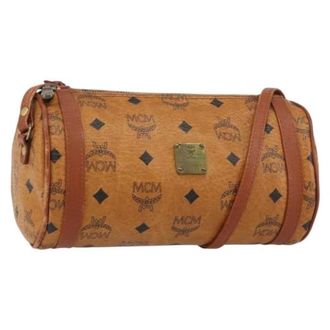 MCM Sac bandouli&egrave;re en cuir Pre-owned - Femme - Pre-owned - Brun - Taille: ONE Size