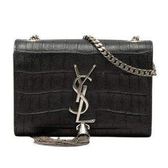 Saint Laurent Pre-owned Leder Schultertasche - - Pre-owned - Damen - Schwarzk - ONE SIZE