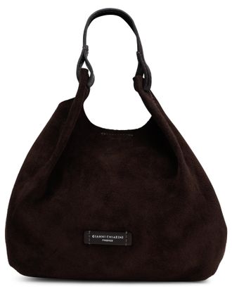Gianni Chiarini Womens Tote Bag Calfskin Mocha