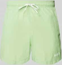 HUGO BOSS Relaxed Fit Badeshorts mit Label-Print Modell HAITI