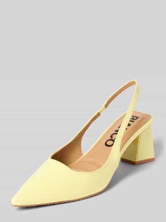 Bianco Pumps mit Blockabsatz