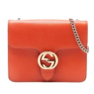 Gucci Sac bandouli&egrave;re Pre-owned - Femme - Pre-owned - Orange - Taille: ONE Size