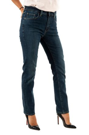 Levi's Damen 724 High Rise Straight Jean, Blue Swell, 26W / 30L