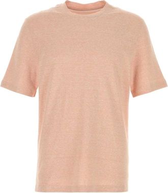 Brunello Cucinelli Homme, Tops, Rose, Taille: S Linen Blend T-Shirt