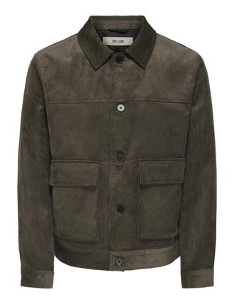 Only & Sons Herren Onslance Cord Jacket OTW, Major Brown, l