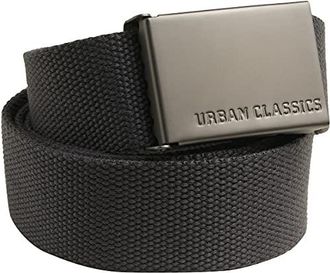 Urban Classics Ceinture En Toile Unisexe Ceinture anthracite 100% Polyester