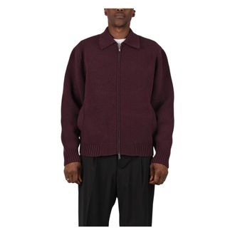 Laneus Kj057 Cardigan - - Knitwear - Herren - Lila - L
