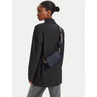 Tory Burch Handtasche Tory Burch Mini Miller Crossbody 171955 Dunkelblau