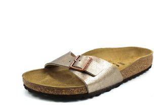 Birkenstock Damen Madrid Graceful Taupe, Birko Flor FLIP Flops, 38 EU