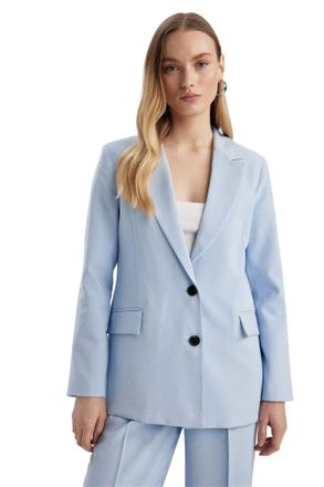 DeFacto Damen Z8276AZ Blazer, LT.Blue, 40