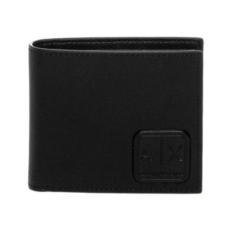 A|X Armani Exchange Bifold-Portemonnaie mit glatter Textur - - Accessories - Herren - Schwarzk - ONE SIZE