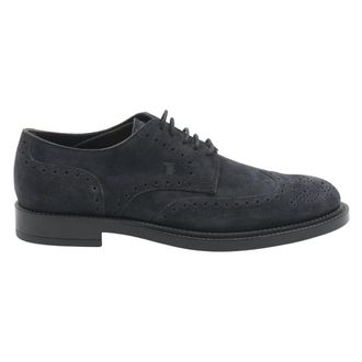 Tod's Homme, Chaussures, Bleu, Taille: 40 EU Derby Bucature Formale Gomma 62C
