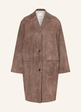 Max Mara Ledermantel Ortensia braun