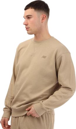 New Balance Sweatshirt f&uuml;r Herren, Rundhalsausschnitt, Sweatshirt-Stoff (Steinfarben)