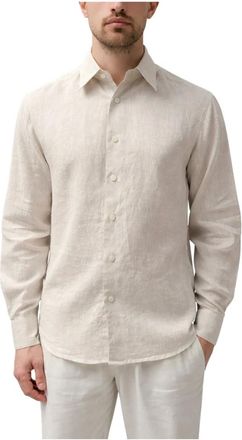Xacus Homme, Chemises, Beige, Taille: S Chemise en lin coupe classique