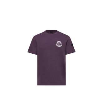 Moncler Moncler Logo Cotton Jersey T-shirt, Men, Purple, Size: 3xl