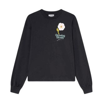 Ganni Femme, Sweatshirts et sweats &agrave; capuche, Noir, Taille: 42 FR SweaT-shirts