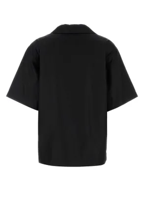 Prada Womens Recycled Polyamide Gabardine Shirt Black