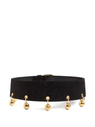 Valentino Garavani ceinture à détail VLogo 65 mm - Noir
