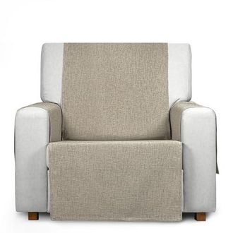 Eysa Housse de canap&eacute; 1 Place Pratique et antitache Beige Design Genna