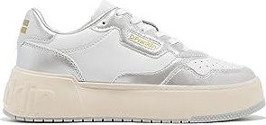 D.Franklin Baskets de Sport d&eacute;contract&eacute;es pour Femmes Court Basic en Argent