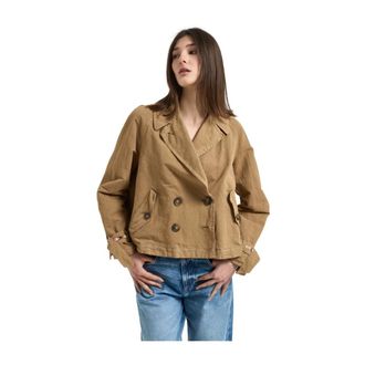 Bazar Deluxe Femme, Vestes, Beige, Taille: 40 FR Trench Court Crois&eacute;