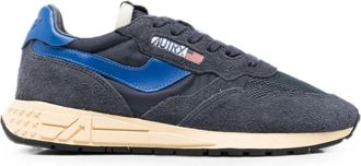 Autry Homme, Chaussures, Bleu, Taille: 41 EU Reelwind Low Baskets en Nylon et Daim