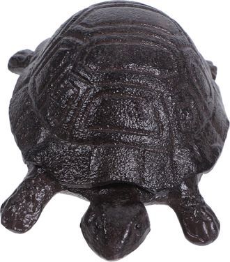 SOLUSTRE Gusseisen Schildkr&ouml;te Schl&uuml;sselversteck Wetterfest Garten Deko mit Gro&szlig;em Geheimfach f&uuml;r Schl&uuml;ssel Schmuck und Kleine Gegenst&auml;nde Detailreiche Handarb