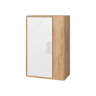 Vicco H&auml;ngeschrank Berno, Goldkraft Eiche/Wei&szlig;, 50.1 x 78.4 cm mit 2 F&auml;chern