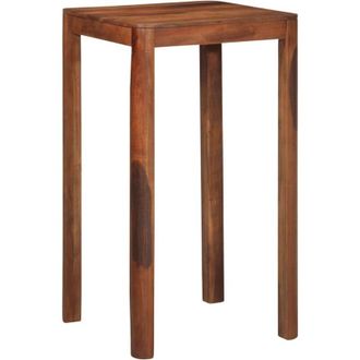vidaXL Vidaxl - Table de bar bois massif dacacia 60 x 60 x 107 cm - Finition couleur miel - Assemblage requis - Pour int&eacute;rieur et ext&eacute;rieur