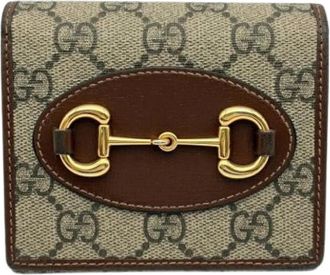 Gucci Portefeuille Bi-fold Vintage doccasion - Femme - Pre-owned - Brun - Taille: ONE Size