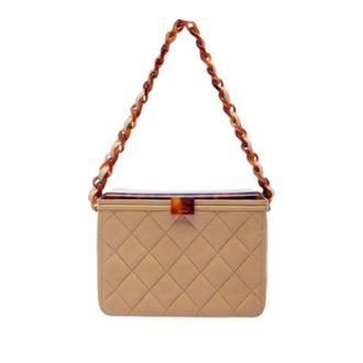 Chanel Sac Vanity Pre-owned - Femme - Pre-owned - Beige - Taille: ONE Size