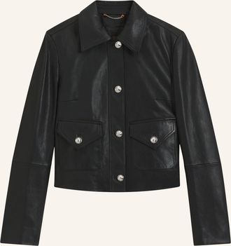 HUGO BOSS Leather C_Sakara Regular Fit schwarz