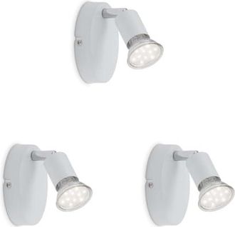 Briloner Leuchten LED Wandleuchte, Wandlampe, Deckenleuchte, Deckenlampe, Spot, LED Strahler, Wohnzimmerlampe, Lampe, Deckenlampe, Strahler, schwenkbar, Wei&szlig;, 