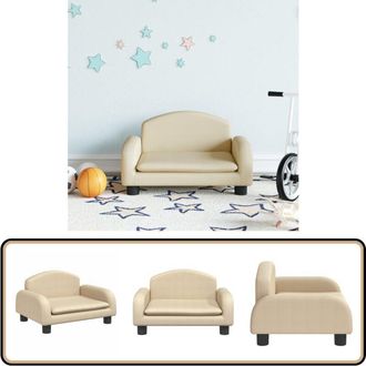vidaXL Vidaxl - Canapé pour enfants crème 50x40x30 cm tissu - Canapé Enfant - Canapé Bébé - Mobilier Enfant - Meubles Pour Enfants - Décoration Chambre