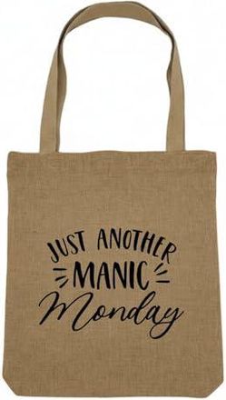 Fabulous Sac Shopping Tote Bag Aspect Lin - Just An Other Manic Monday Music Song Pop - Sac de Courses Toile Epaisse 360g Beige Naturel Cabas Port&eacute; Epaule Soli