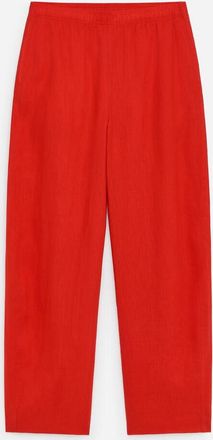 Arket Barrel-Hose Aus Leinen -Rot